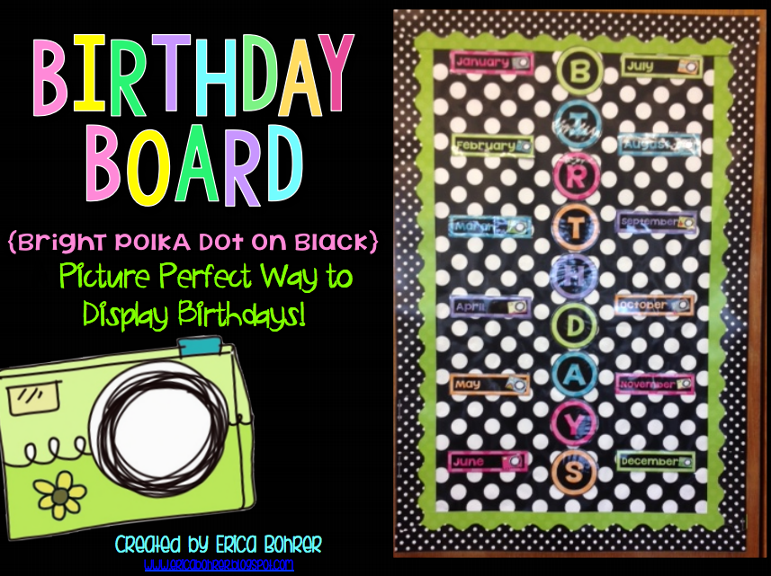 Black & White Polka Dot Plus Brights Classroom Reveal