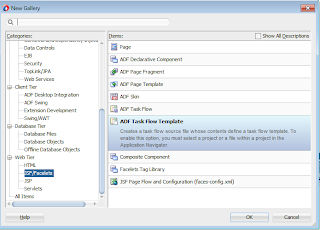 Oracle ADF World: Creating task flow template