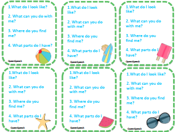 What Am I? Summer Edition {A Describing Game} | The Queen's Speech