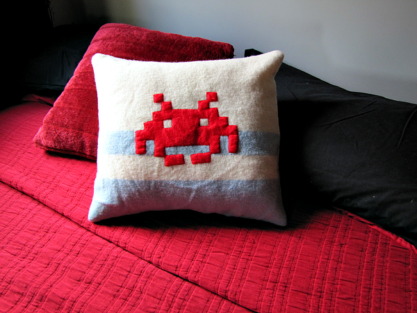 Space Invader Cushion - PaisleyJade
