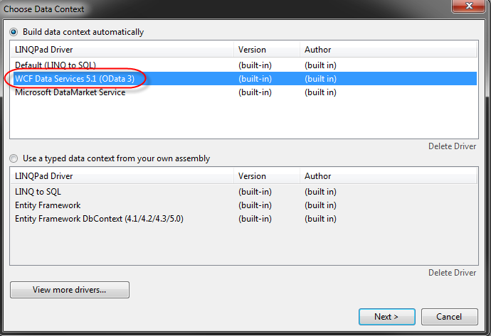 Allen Conway: Use LINQPad to Query an OData Service