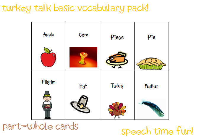 Turkey Talk! Vocabulary Packs for Younger and Older Elementary students ...