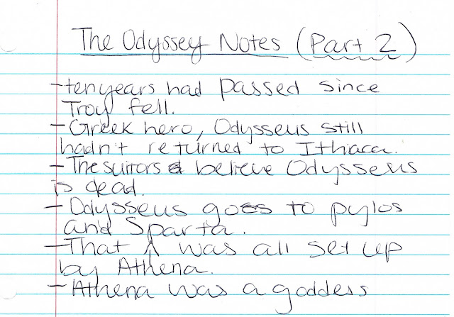 The Odyssey: The Odyssey Notes (PART 2)