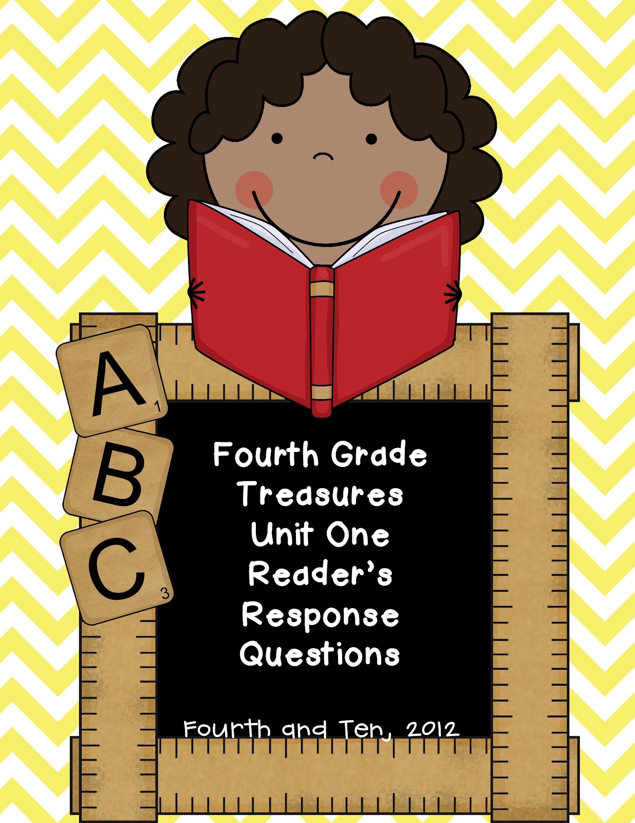 Fourth and Ten: Treasures Readers Response Prompts Freebie