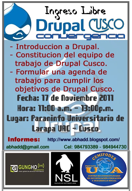 Drupal Convergencia Cusco | Drupal Groups