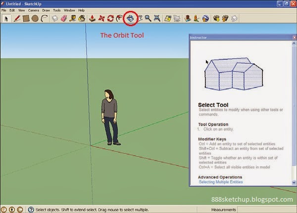 LESSON 2 3 Using The Orbit Tool 888 Sketchup lesson-2-3-using-the-orbit-tool-888-sketchup