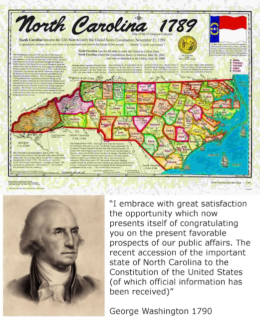 State of the Union History: 1790 George Washington - North Carolina ...