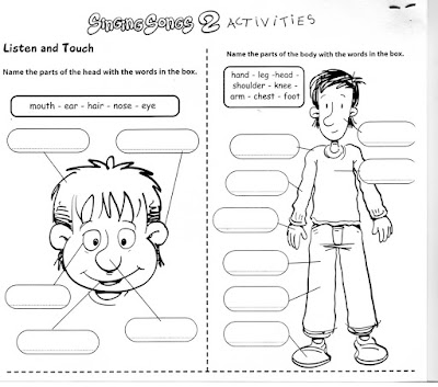 English Buddies ESL: Worksheet Body parts