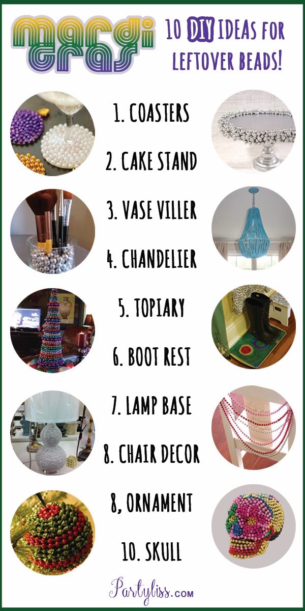 PARTYLISS 10 DIY Ideas For Leftover Mardi Gras Beads partyliss-10-diy-ideas-for-leftover-mardi-gras-beads