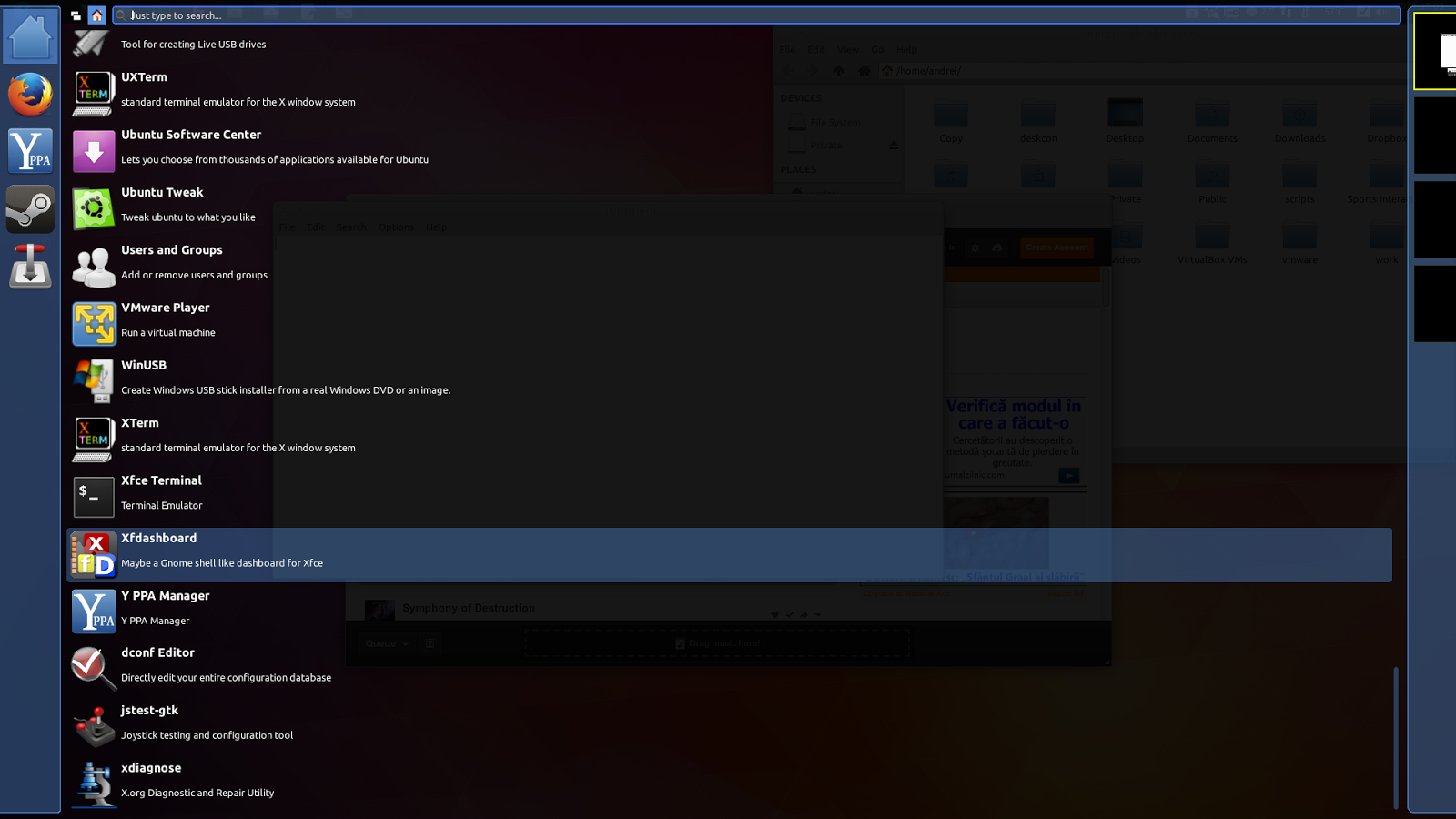 Xfdashboard: GNOME Shell Like Dashboard For Xfce ~ Web Upd8: Ubuntu / Linux blog