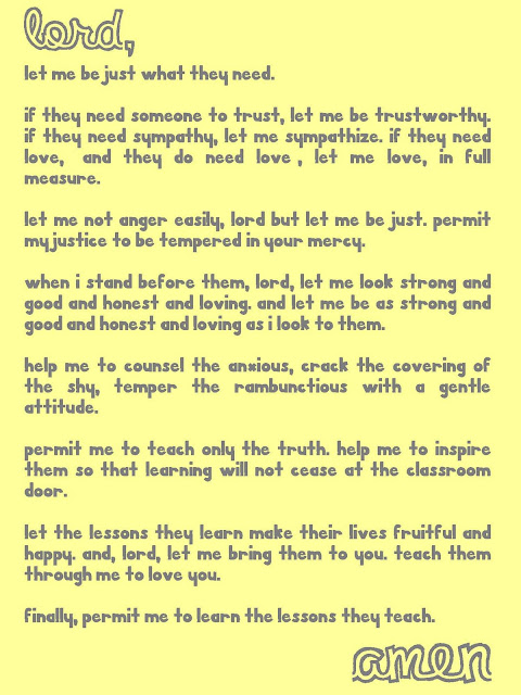 Sweet Blessings: A Prayer for the First Day of School