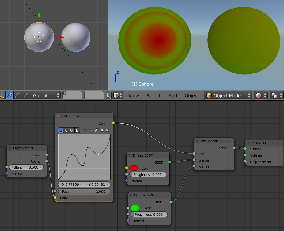Digitized Life: Blender 2.72 Cycles : Layer Weight 節點