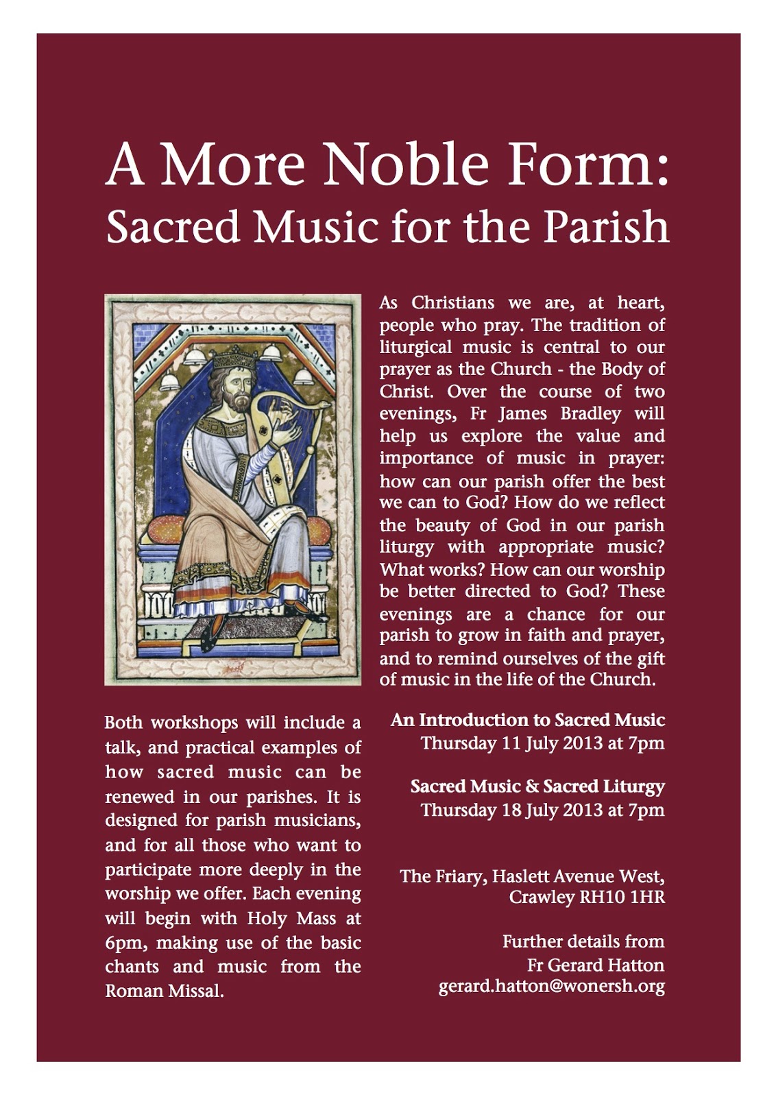 UK Sacred Music Workshop - Chant Café