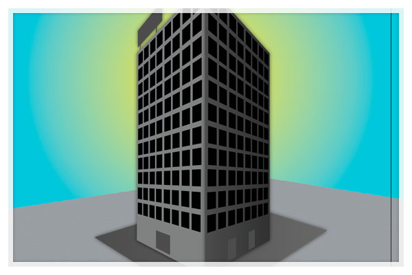 Illustrator Edificio con Rejilla de perspectiva