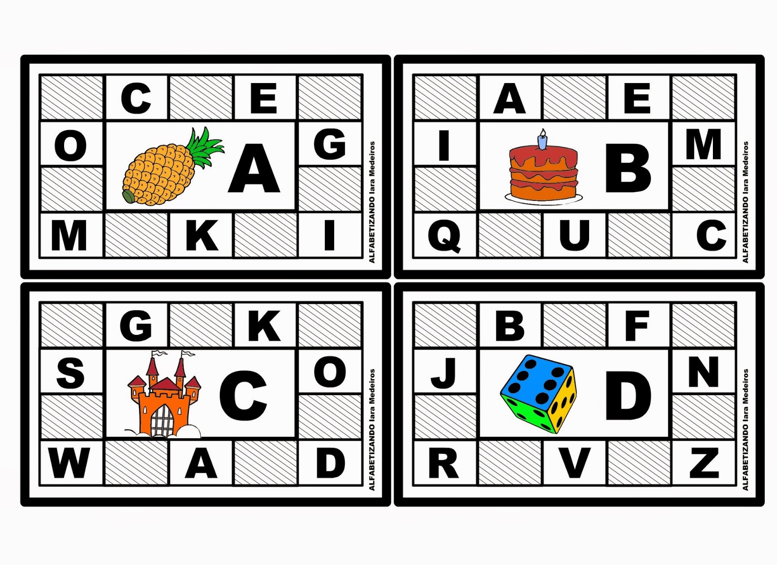 BINGO DE LETRAS | Aprendendo com a Tia Debora