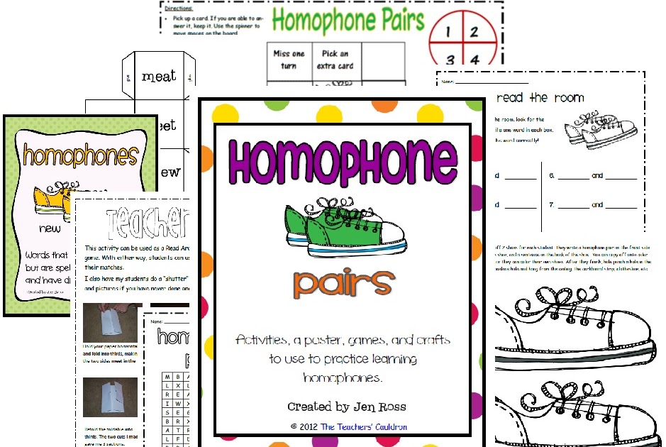 Homophone Pairs Unit - Teacher by the Beach