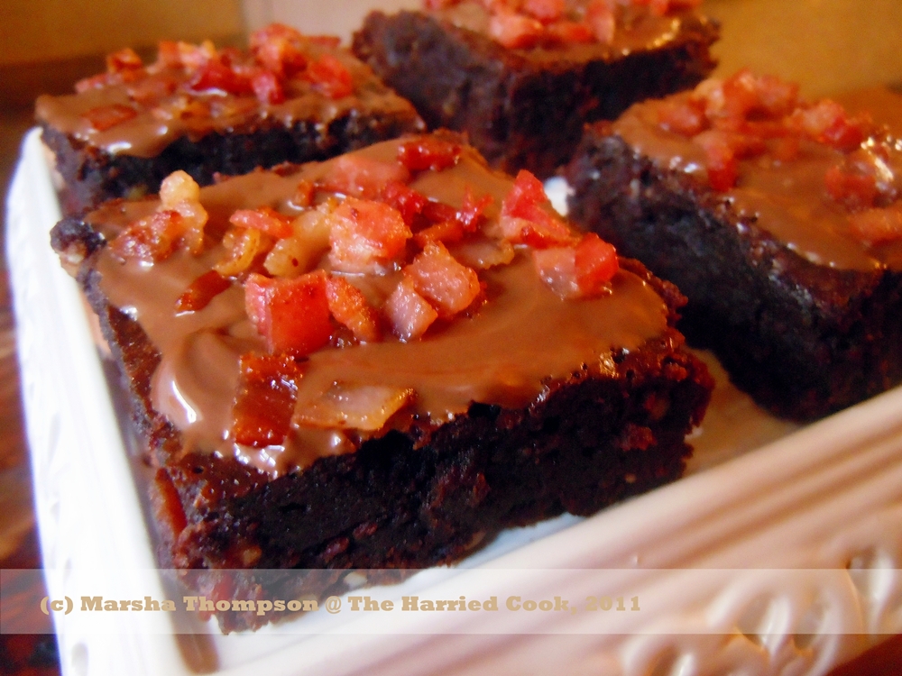 The Harried Cook: Fudgy Bacon Brownies w/ Nutella The Harried Cook: Fudgy Bacon Brownies w/ Nutella