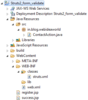 Technology comes with Idea: Basic form Validation using Struts2 Framework with validate() method ...