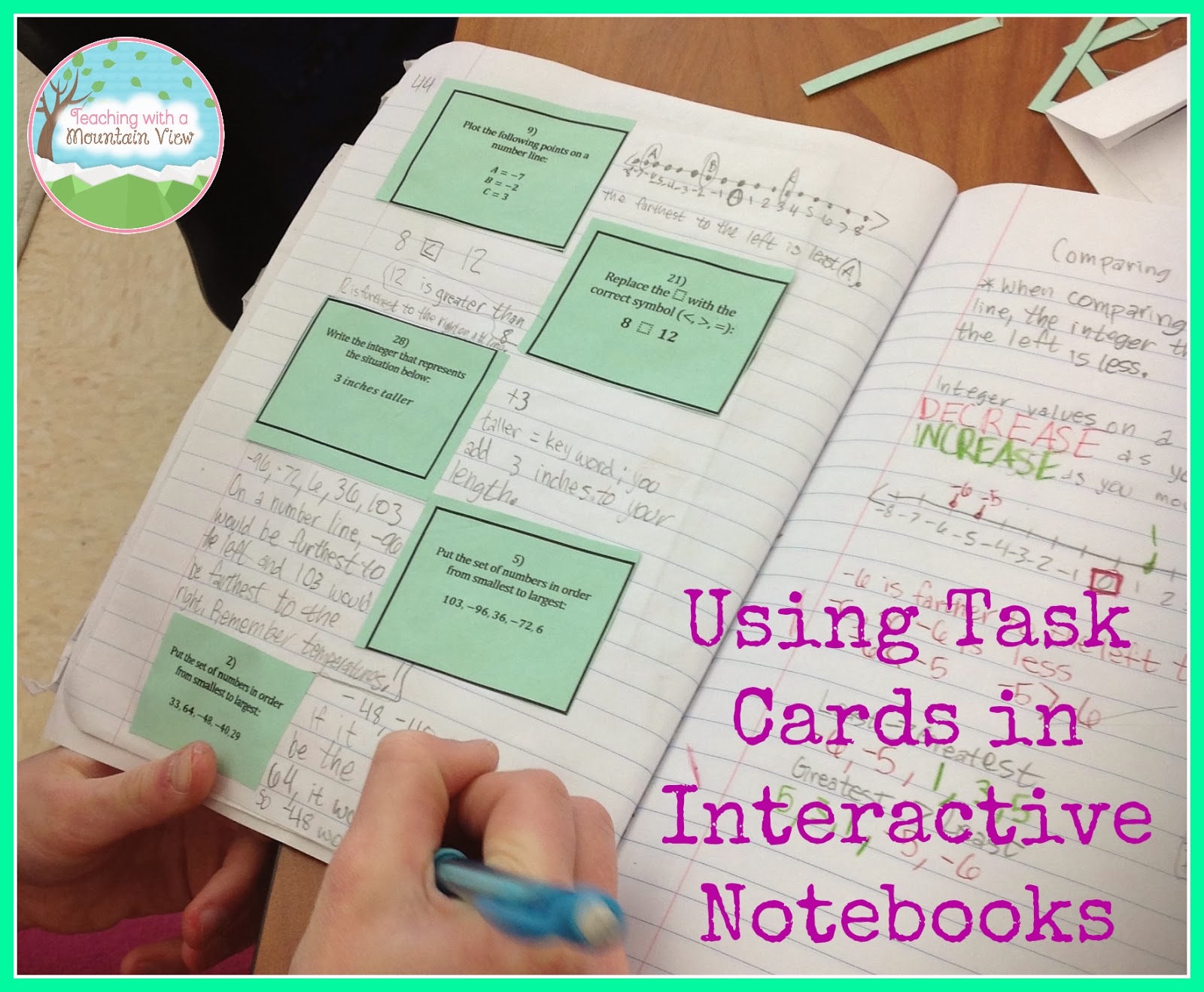 Task Card Corner: Using Task Cards in Interactive Notebooks