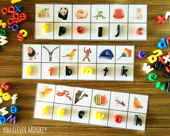 Initial Sounds Match Cards | you clever monkey