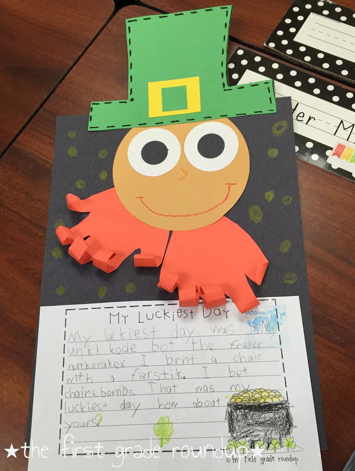 Leprechaun Craft for Kindergarten & St. Patrick's Day Graphing ...