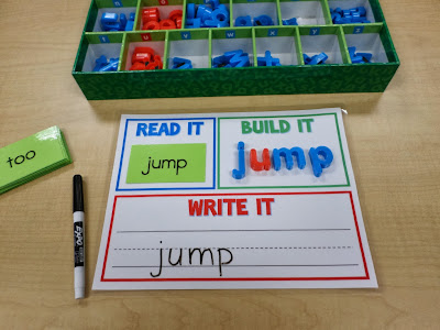 Read It, Build It, Write It for SPELLING Words - Template Freebie | Mrs ...