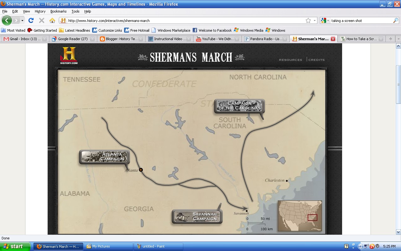 History Teaching: Sherman's March to the Sea