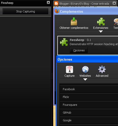 Robando sesiones (e identidades) con Firesheep | B1nary0's Web