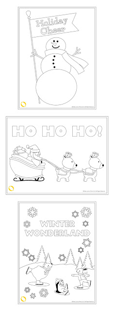 FREE DOWNLOAD – HOLIDAY COLORING PAGES
