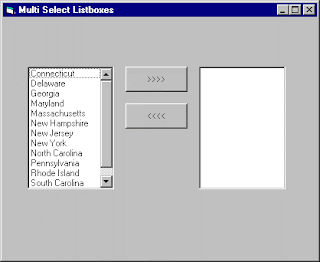 multi select list box vb6