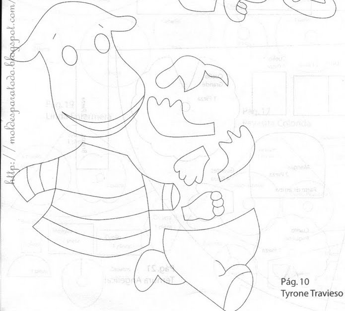 Moldes de los Backyardigans para hacer en foami - Imagui