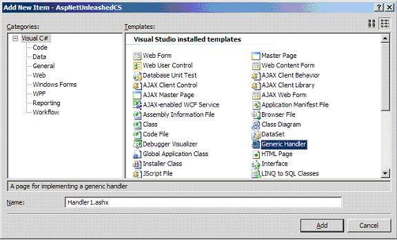 ASP.net - Http handlers - Generic Hander ASP.net - Http handlers - Generic Hander