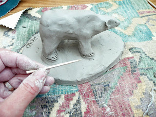 that artist woman: How to Make a Clay Polar Bear