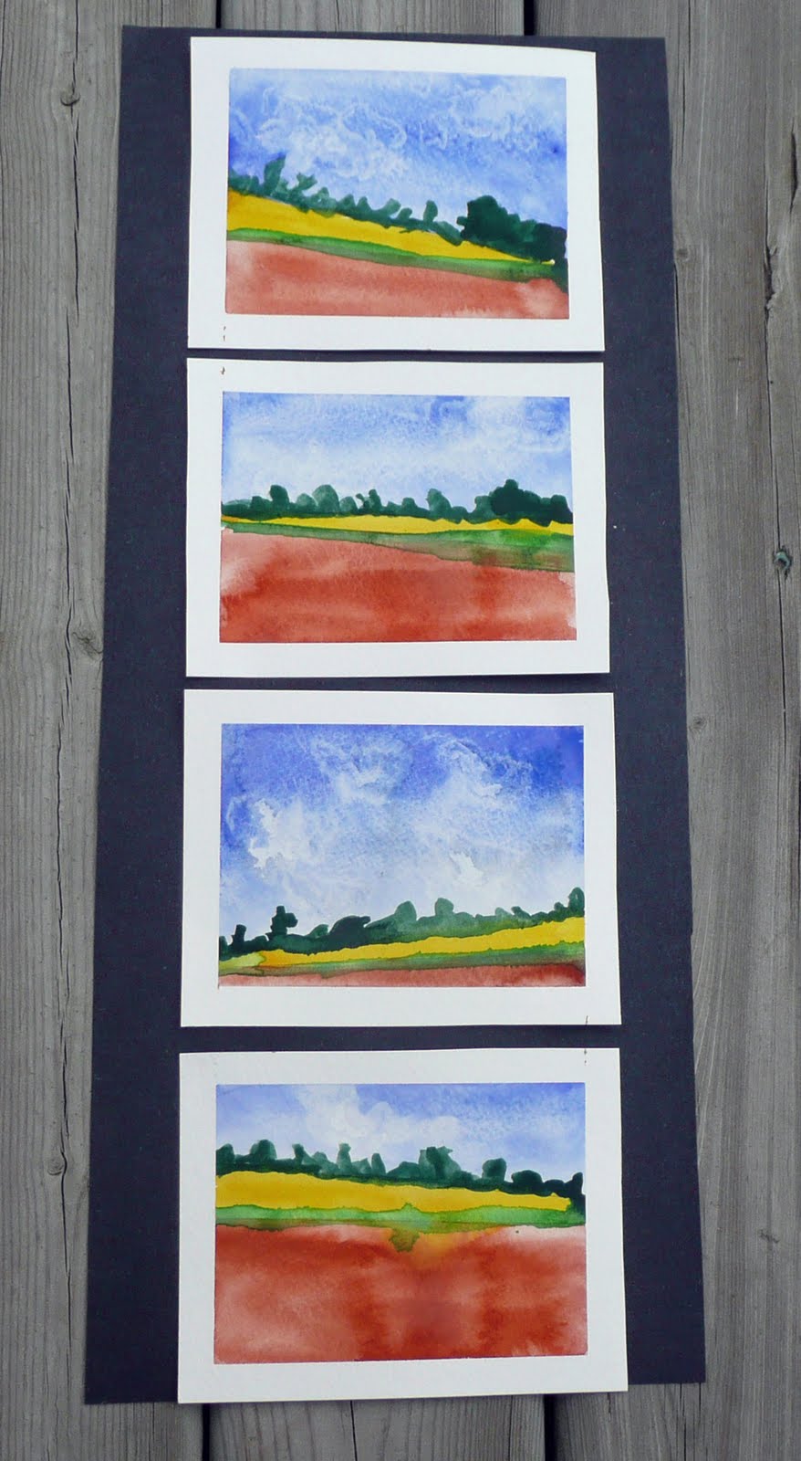 that artist woman: Mini Landscapes- A lesson in Horizon Lines