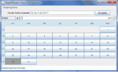 My Java Zone: Uso de JCalendar