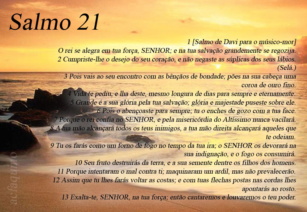 Salmos: Salmo 21