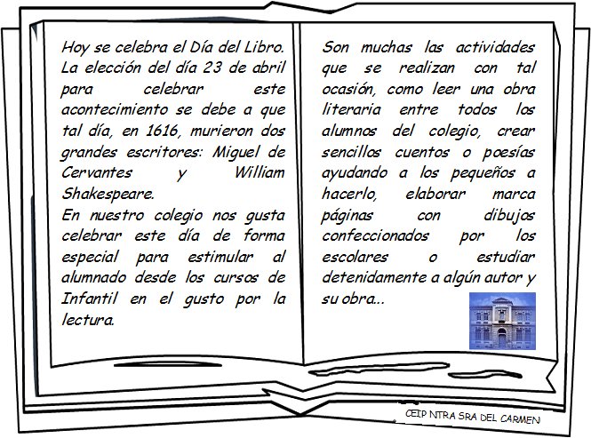 Educación Infantil: DÍA DEL LIBRO