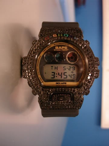 Infamous Boutique Clothing: DOPE: Pharrell Williams' Original Custom Diamond G-Shock