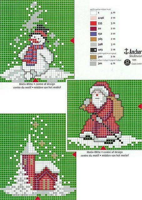 Punto de cruz navidad patrones gratis - Imagui