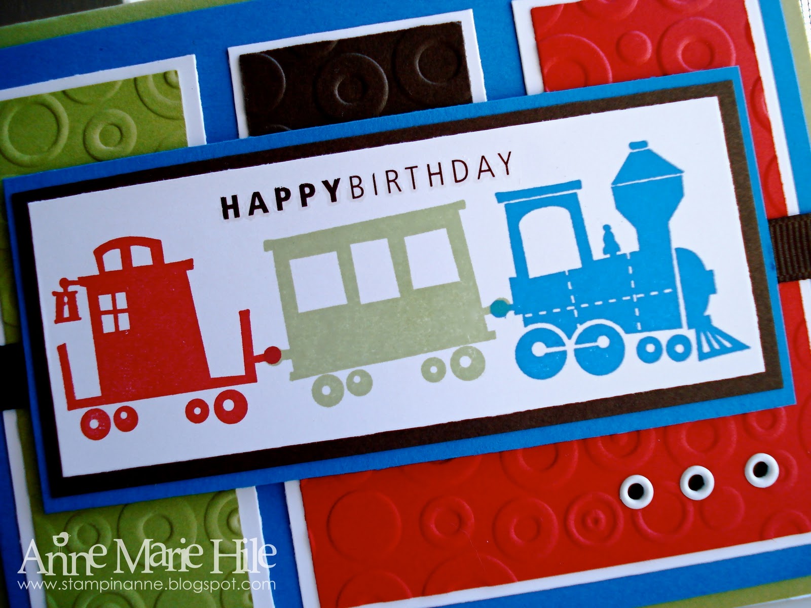 Stampin' Anne: All Aboard the Birthday Train