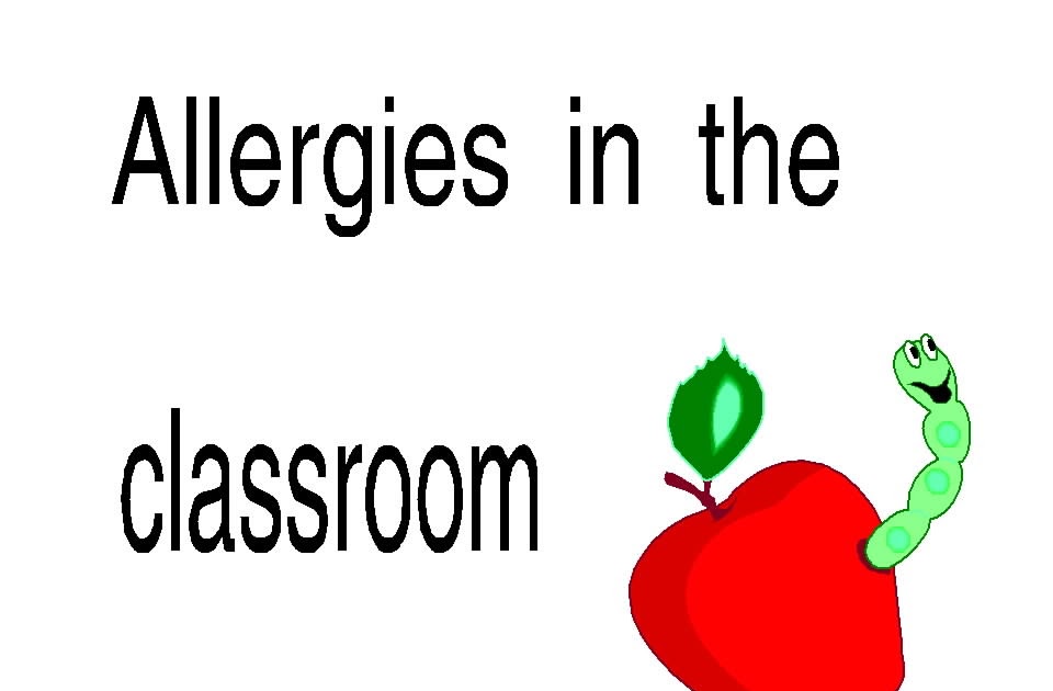 Free Posters and Signs: Allergies in the classroom