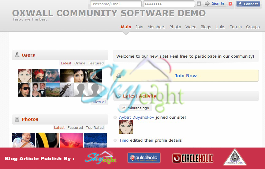 Oxwall - Script Open Source Komunitas Jejaring Sosial ~ skyeight