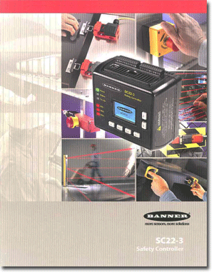 Banner Engineerng SC22-3 Safety Controller Brochure with CD - Steven Engineering