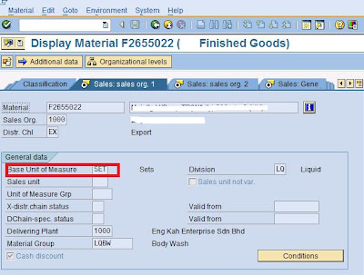 SAP Treasure Box: Set UOM for sales order
