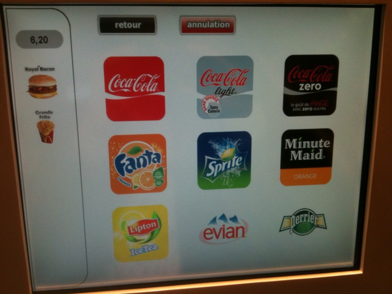 Bornes interactive de commande Mc Do ~ L'alchimie digitale