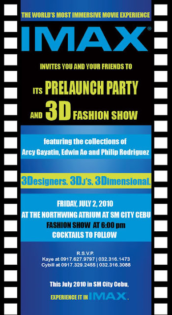 IMAX Movie Experience at SM Cebu Prelaunching Party & 3D Fashion Show ... IMAX Movie Experience at SM Cebu Prelaunching Party & 3D Fashion Show ...