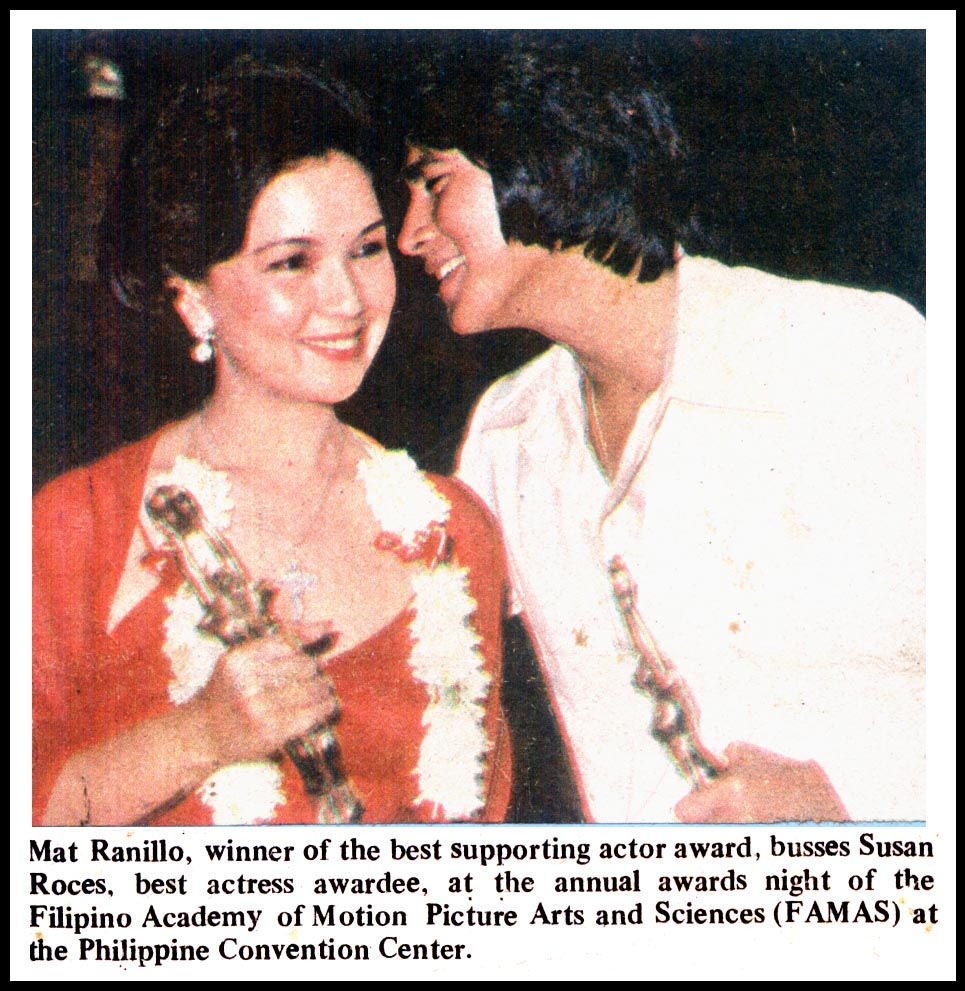 SUSAN ROCES: 1977 FAMAS AWARD WINNER ( SUSAN ROCES: 1977 FAMAS AWARD WINNER (