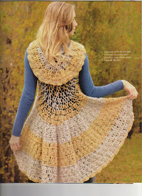 Chaleco tejido redondo - Imagui