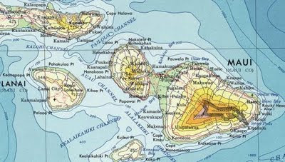 Online Maps: Hawaii relief map