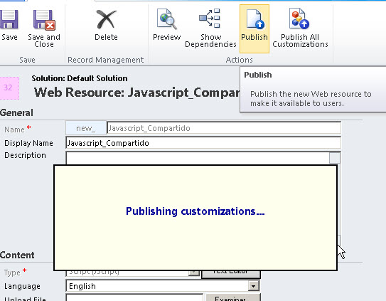 Microsoft Dynamics CRM Blog: CRM to all: Librerías de javascript compartidas en CRM 2011